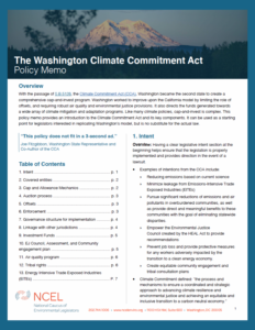 Policy Memo: The Washington Climate Commitment Act | National Caucus of ...